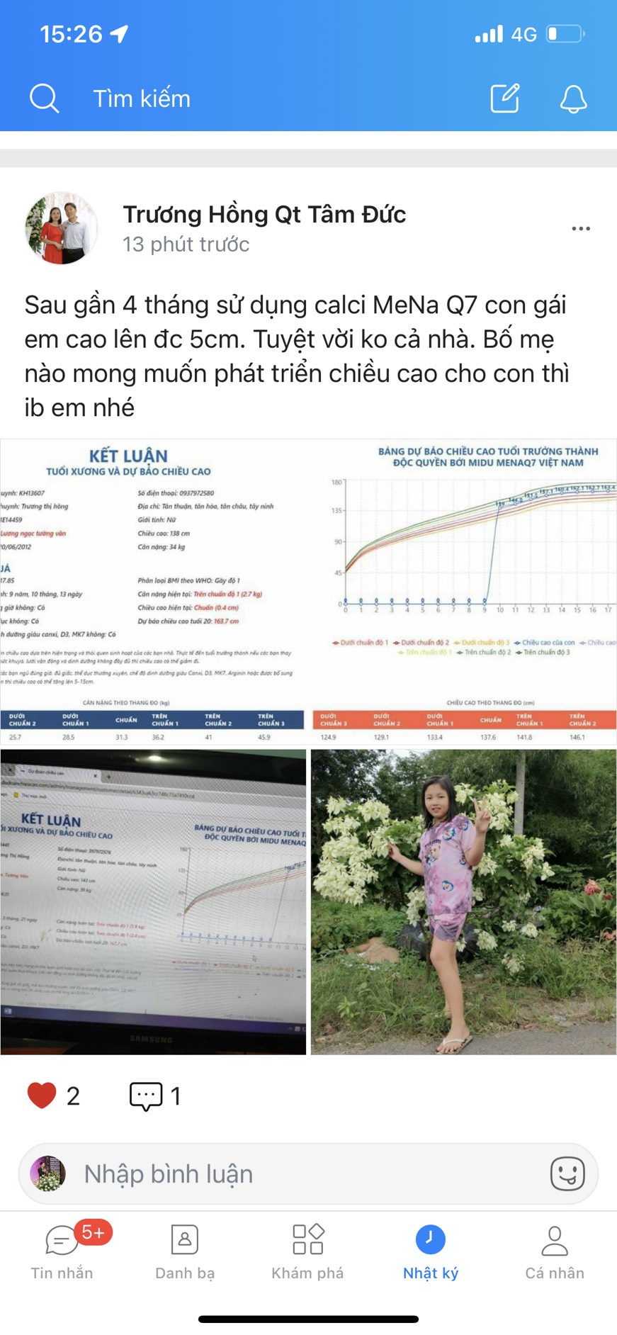 Midu MenaQ7 180 - Thực phẩm phát triển chiều cao và bổ sung canxi cho ...
